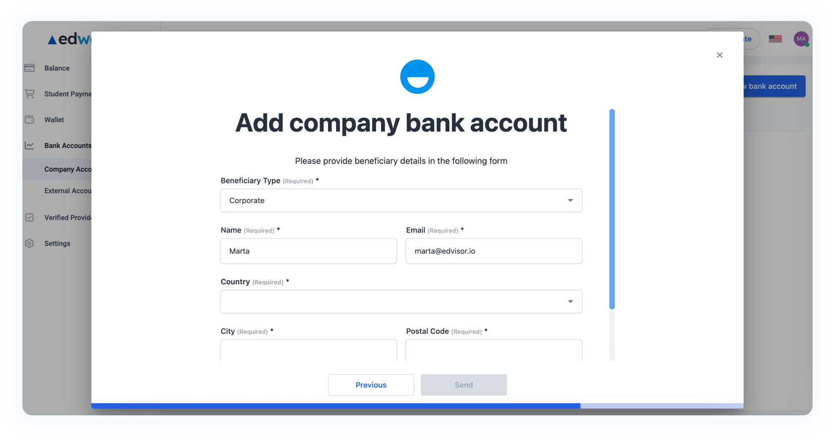 How to set up your EdWallet account