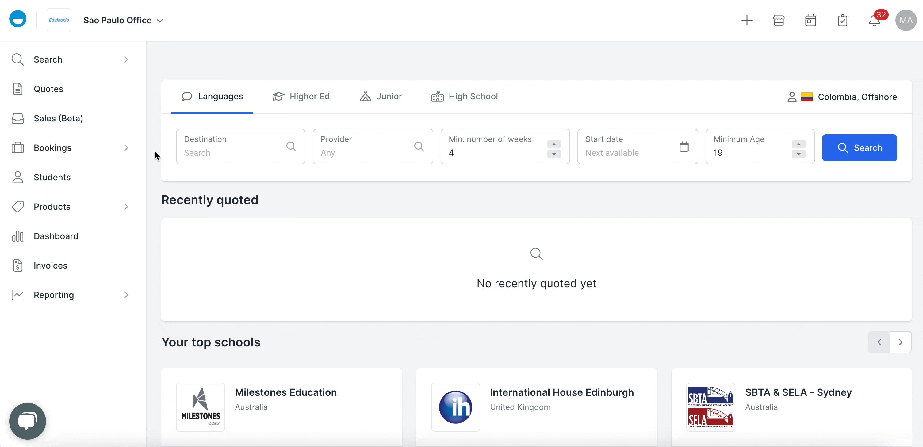 How to manage and process insurance bookings on Edvisor