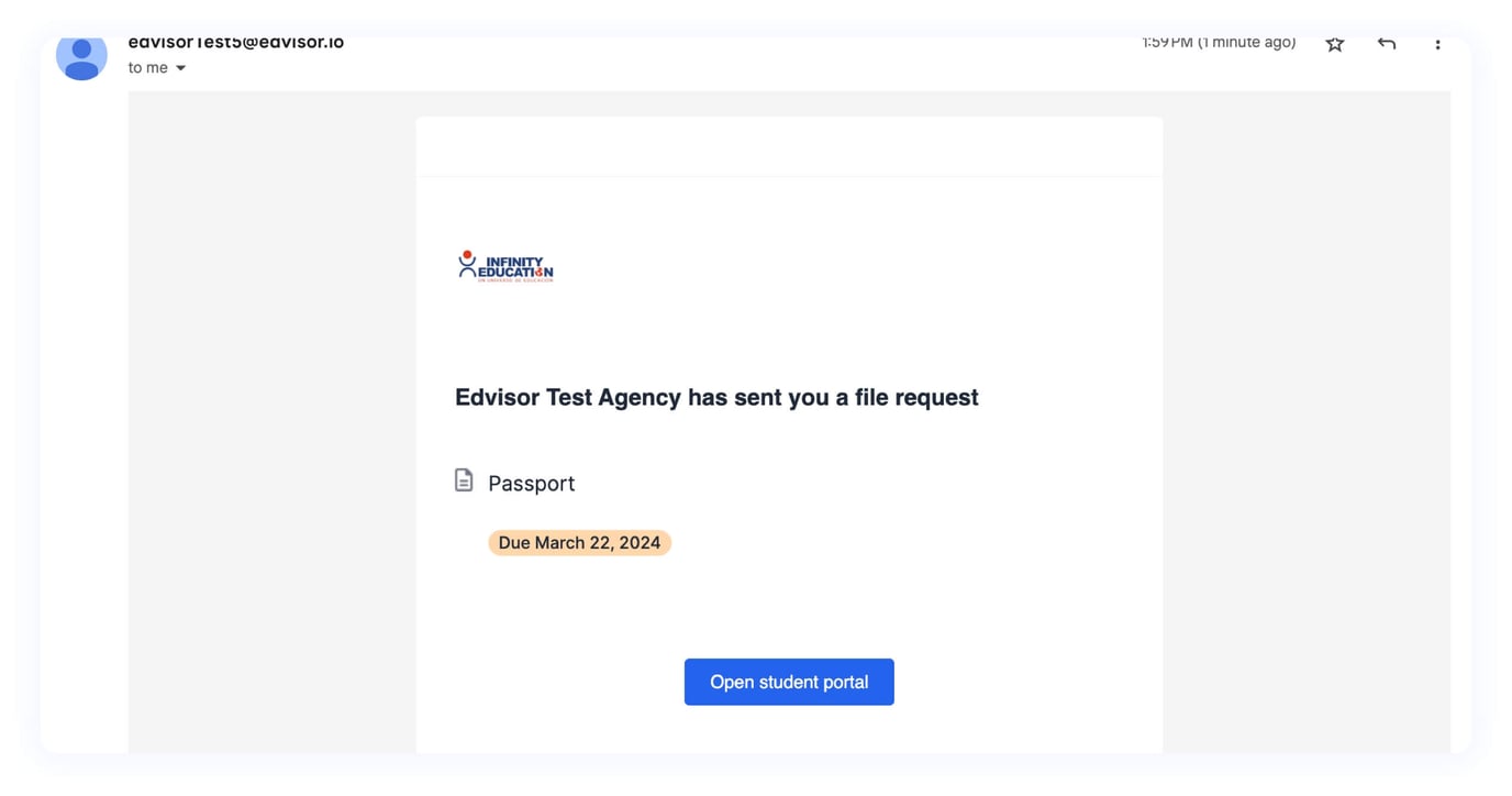 How to send and request student files