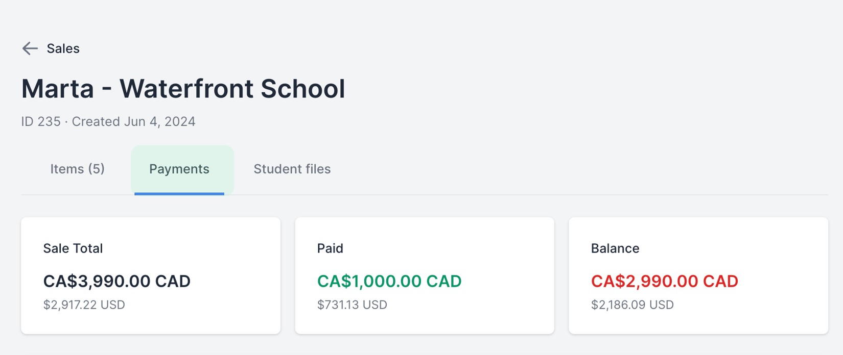 Incoming Payments: How to request payments on Edvisor